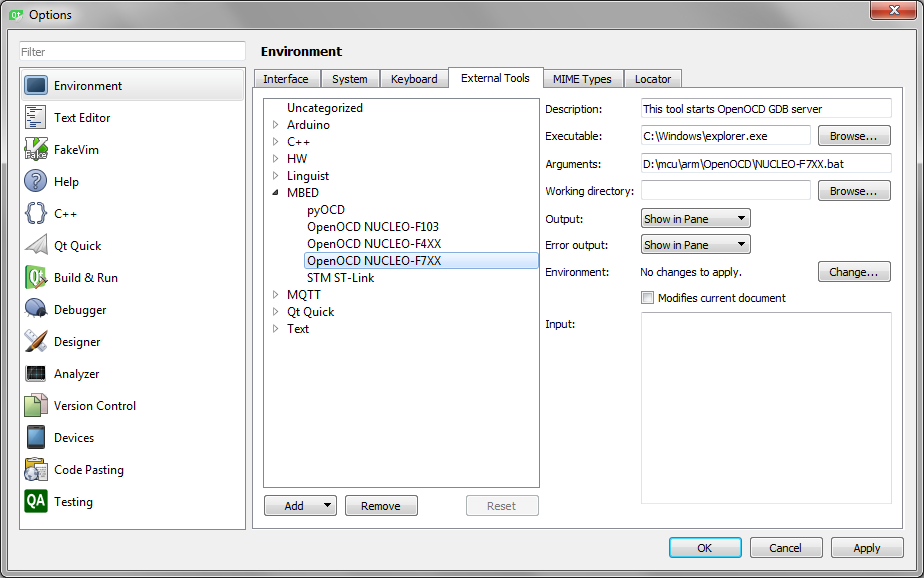 Building offline with Qt Creator IDE | Mbed